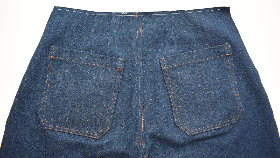 Isle Jeans Sew Along | Sew Back Rise, Attach Pockets, Sew Inseam & Sid